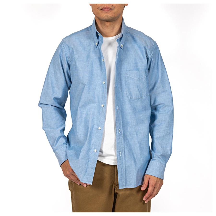 WORKERS ワーカーズ Modified 6 Button BD BLUE PALE シャツ スーピマオックス : CASDAY-NET ...