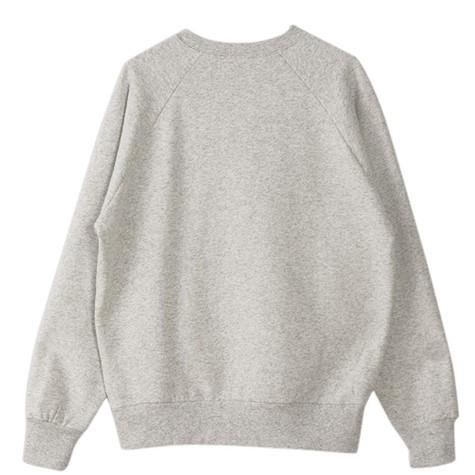 Healthknit / CLASSIC SWEAT CREW NECK L/S ブラームス ASH GRAY ヘルスニット COUPON配布 ...
