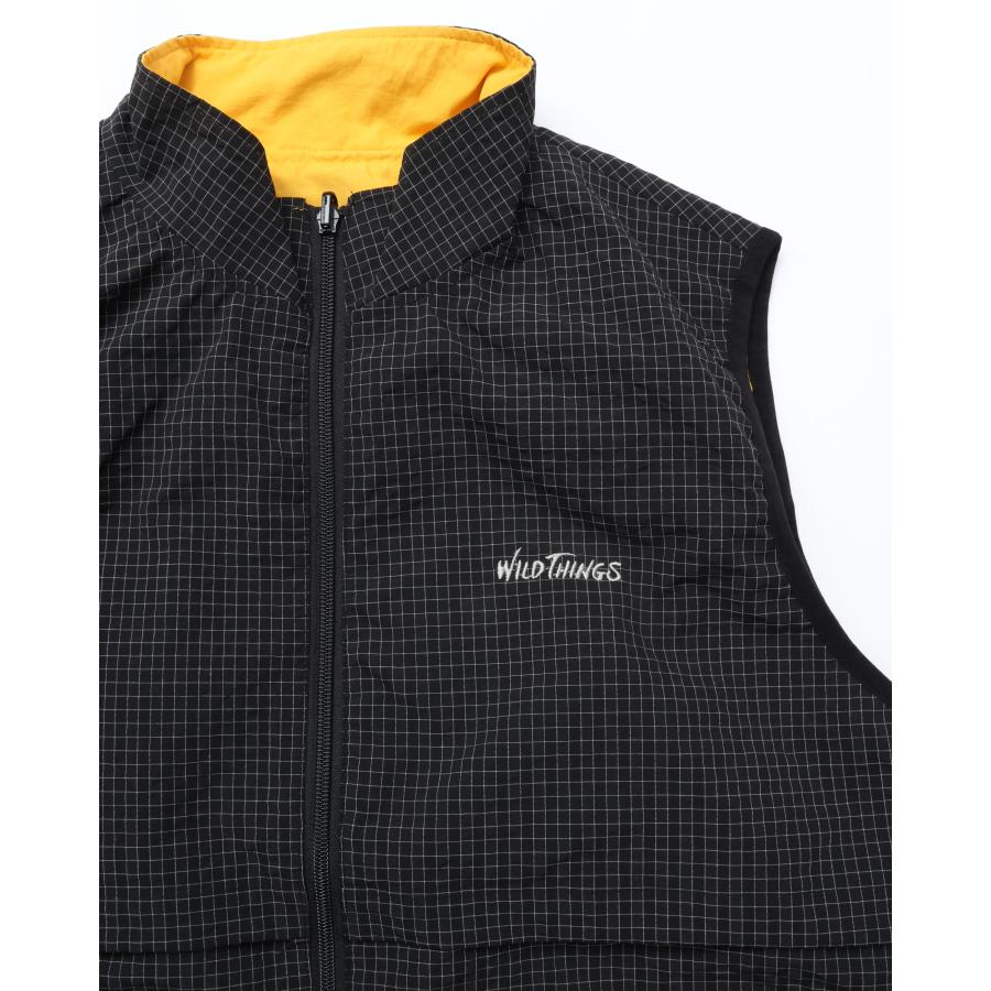 WILD THINGS COUPON配布中 WILD / ゲッコーリバーシブルベスト GECKO REVERSIBLE VEST BLACK ワイルドシングス : CASDAY-NET ...
