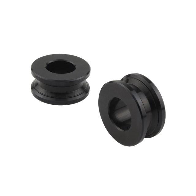 アルミカラースプールタイプ 内径M10 厚サT=10mm（2個入リ） ブラック POSH ポッシュ フェイス 141010-06 : ...