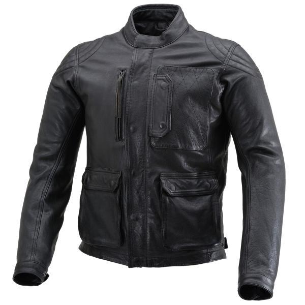 HenlyBegins スクランブラー レザージャケット メンズ XLサイズ ブラック DAYTONA デイトナ DL-501 17829 ...