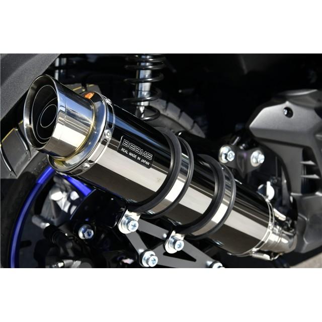 BEAMS（ビームス） N-MAX125(8BJ-SEL1J) マフラー R-EVO2 SMB（スーパーメタルブラック）サイレンサー 政府認証 ...