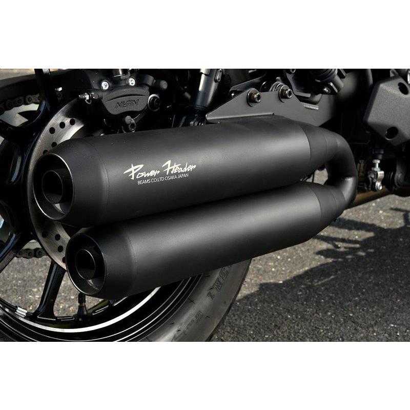 カワサキ エリミネーター400/SE 8BL-EL400A BEAMS マフラー パワーヘッダー W 政府認証? マットブラックバージョン ビームス G434-23-001 : g434-23 ...