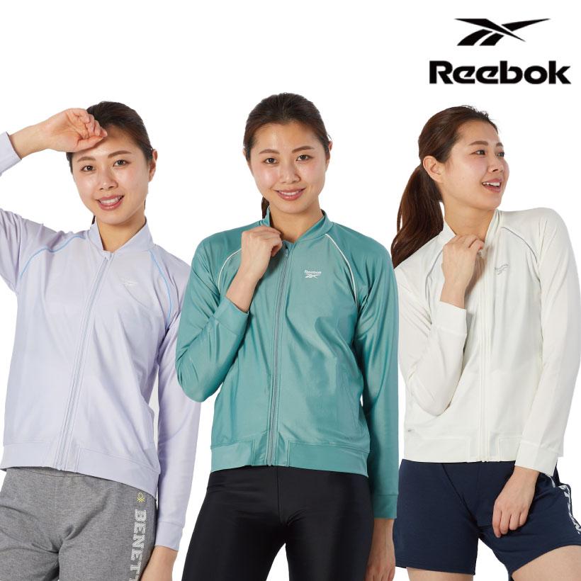 Reebok（リーボック） レディース UVラッシュガード スタンドネック 水陸両用 日焼け対策 ラグラン長袖ラッシュガード 2209081 ...