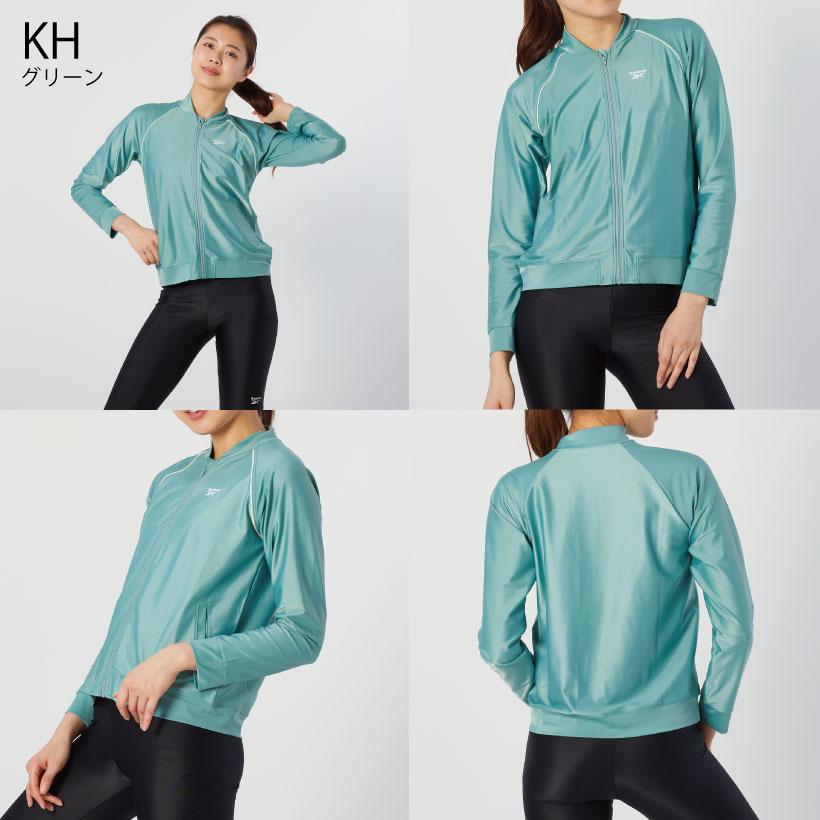 Reebok（リーボック） レディース UVラッシュガード スタンドネック 水陸両用 日焼け対策 ラグラン長袖ラッシュガード 2209081 ...