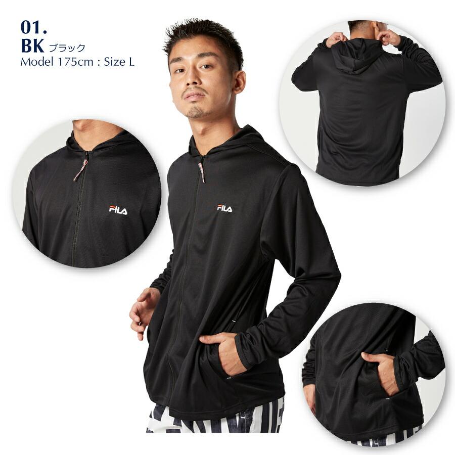 FILA メンズ 長袖 UVパーカー スポーツウェア パーカー フィラ 426289 : OCEANweb Yahoo! JAPAN店 - 通販 - Yahoo!ショッピング