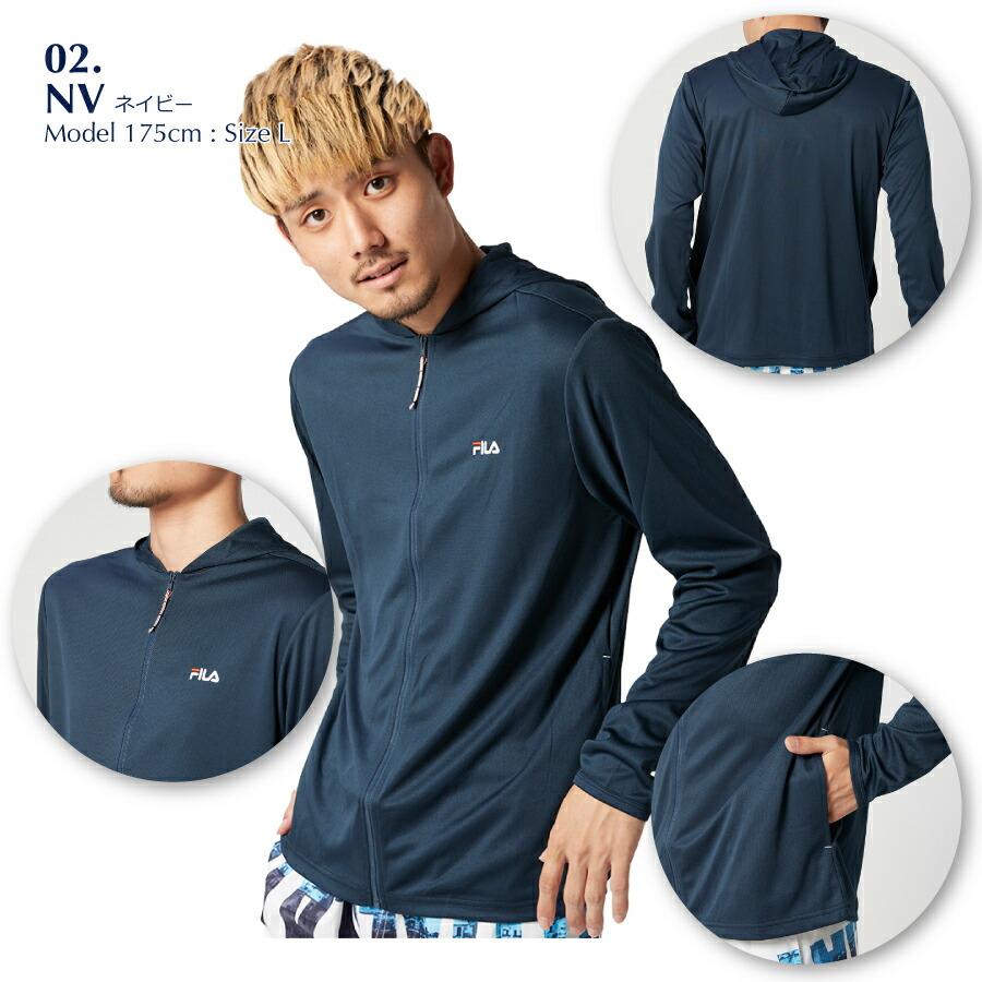 FILA メンズ 長袖 UVパーカー スポーツウェア パーカー フィラ 426289 : OCEANweb Yahoo! JAPAN店 - 通販 - Yahoo!ショッピング