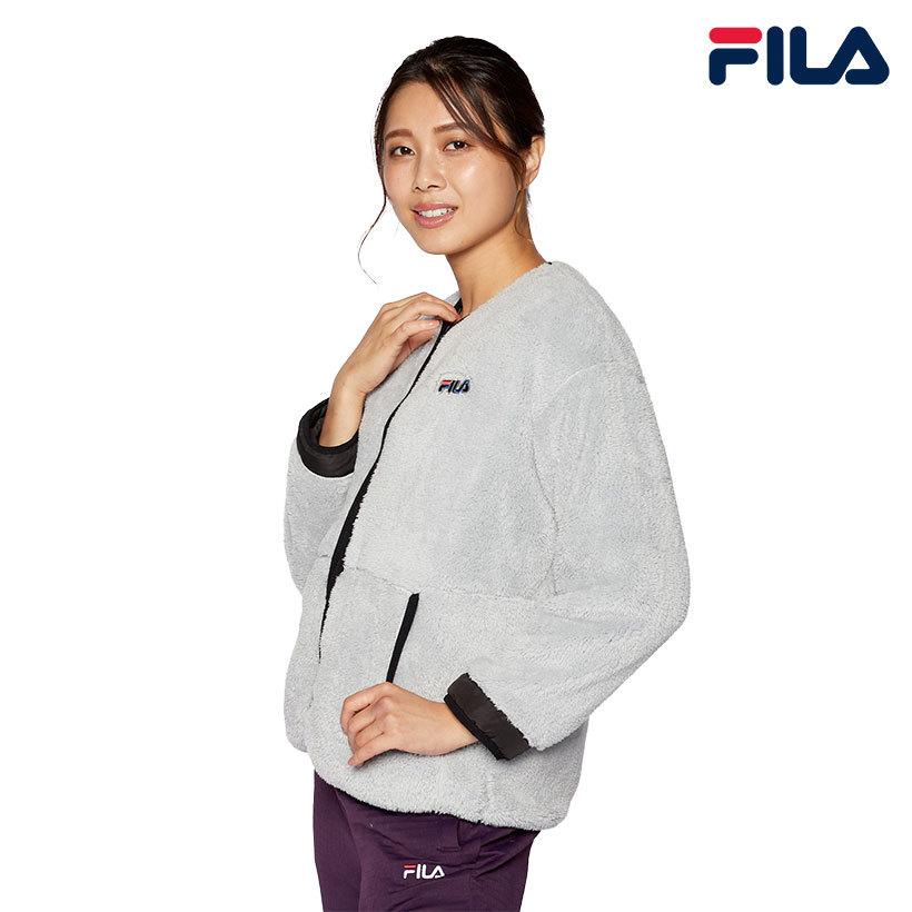 FILA（フィラ） レディース アウター ボア 保温 蓄熱 サーモソーラー フルジップ 防寒 暖かい カジュアルウェア スポーツ 441607 ...