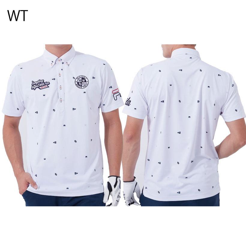 FILA メンズ 飛び柄半袖シャツ GOLF フィラ ゴルフ ネイビー 742605 : OCEANweb Yahoo! JAPAN店 - 通販 - Yahoo!ショッピング