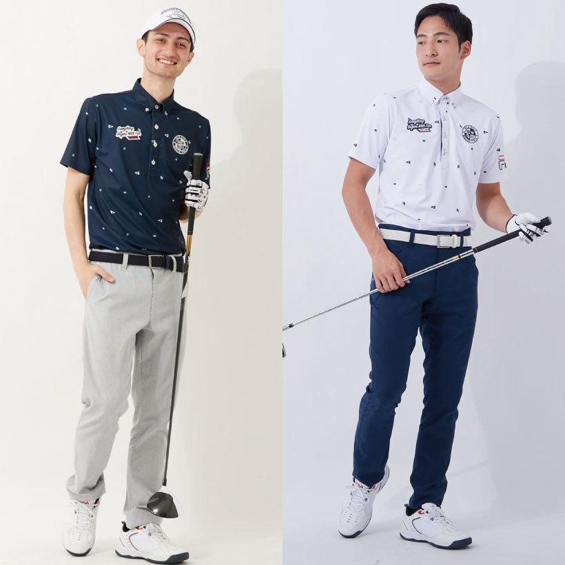 FILA メンズ 飛び柄半袖シャツ GOLF フィラ ゴルフ ネイビー 742605 : OCEANweb Yahoo! JAPAN店 - 通販 - Yahoo!ショッピング