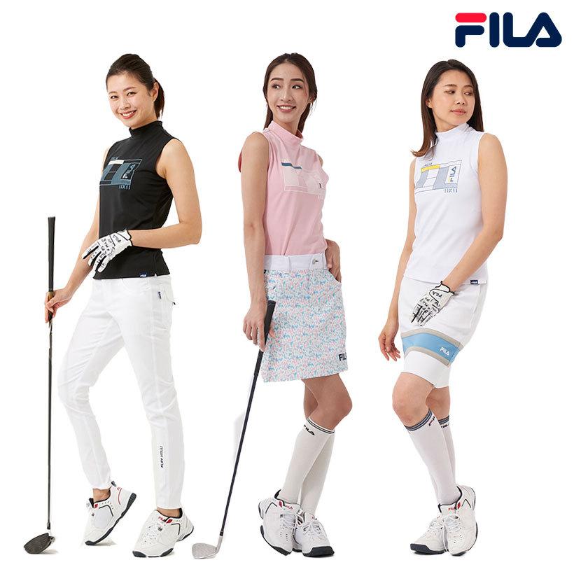 FILA レディス ノースリーブ ゴルフウェア ノースリーブTシャツ モックネック スタンドカラー GOLF フィラゴルフ 752640 : OCEANweb Yahoo! JAPAN店 ...