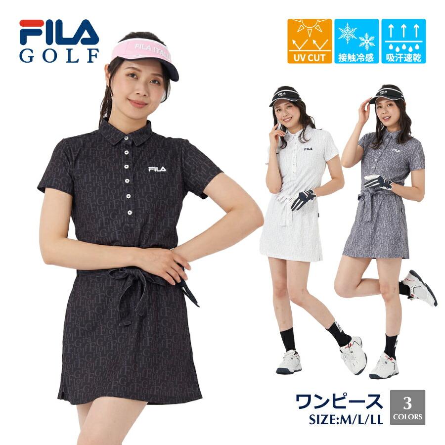 FILA レディース ゴルフ ワンピース 半袖 ロゴ柄 モノグラム柄 吸汗速乾 ドライ 吸水冷感 UVカット GOLF フィラ 752674y : OCEANweb Yahoo! JAPAN店 ...