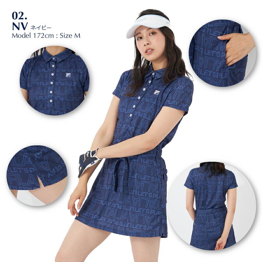 FILA レディース ゴルフ ワンピース 半袖 ロゴ柄 吸水冷感 GOLF フィラ 752675y : OCEANweb Yahoo! JAPAN店 - 通販 - Yahoo!ショッピング
