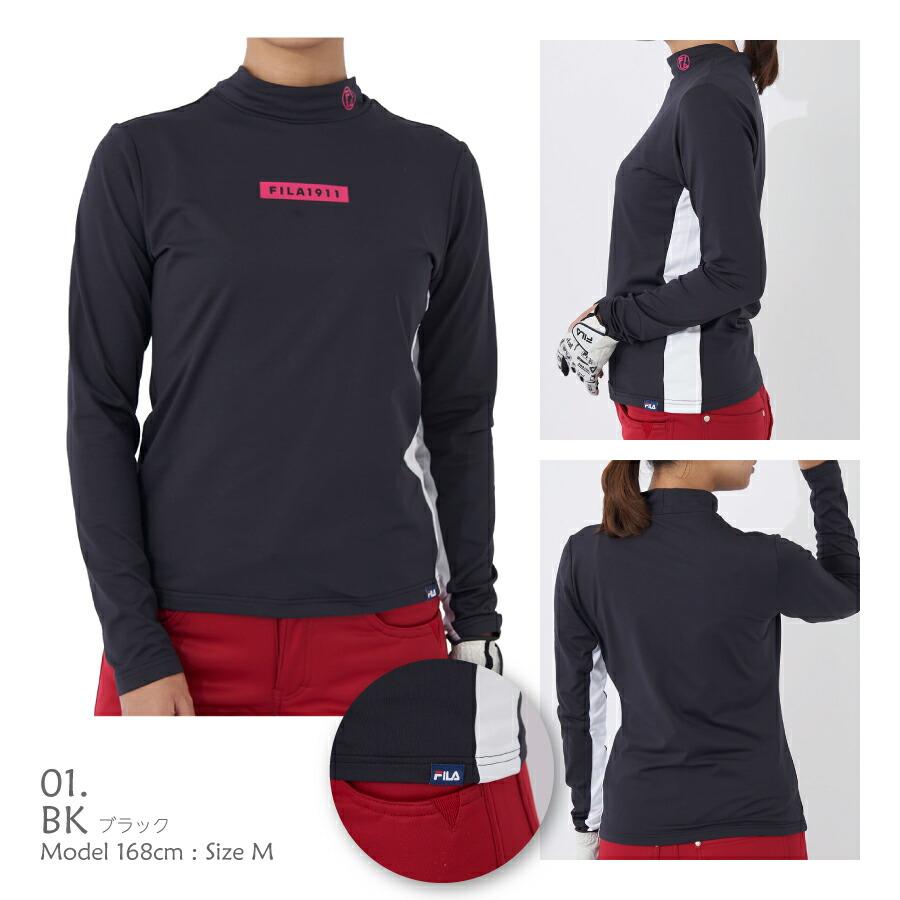 FILA GOLF レディース ゴルフ シャツ モックネック 長袖 フィラ 7935022 : OCEANweb Yahoo! JAPAN店 - 通販 - Yahoo!ショッピング