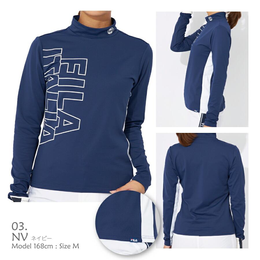 FILA GOLF レディース ゴルフ シャツ モックネック 長袖 フィラ 7935022 : OCEANweb Yahoo! JAPAN店 - 通販 - Yahoo!ショッピング