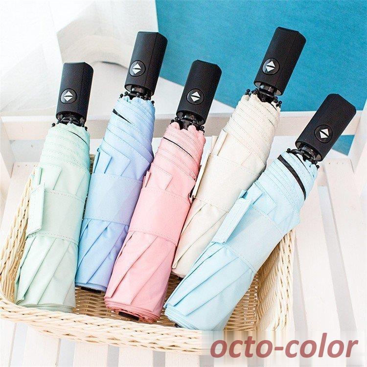 日傘 折りたたみ傘 レディース メンズ 8本骨 自動開閉 無地 おしゃれ 軽量 晴雨兼用 折りたたみ傘 UVカット 日傘 雨傘 遮光 遮熱 3段折りたたみ 紫外線対策 :oc-0610 ...