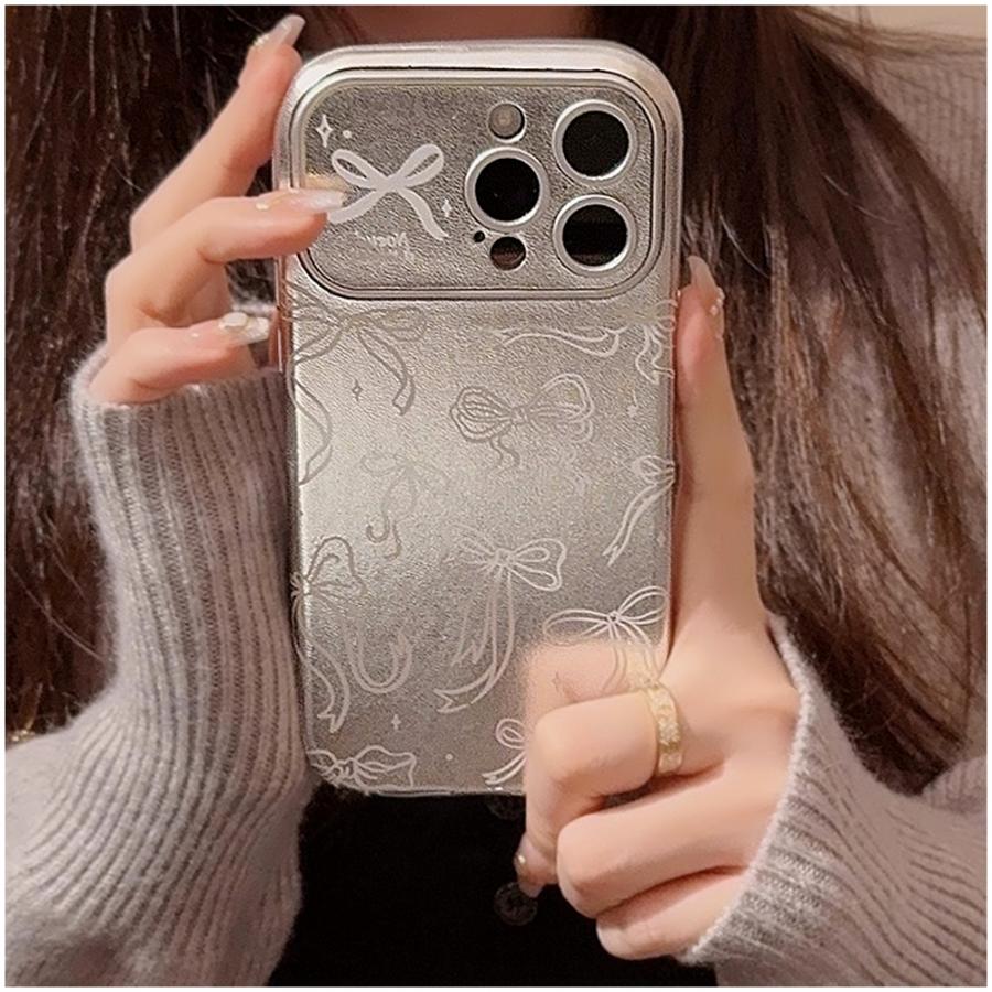 iphone15 プロ ケース 耐衝撃 シルバー リボン iphone 14 13 pro iphone15 プロ ケース 耐衝撃 シルバー リボン iphone 14 13 pro