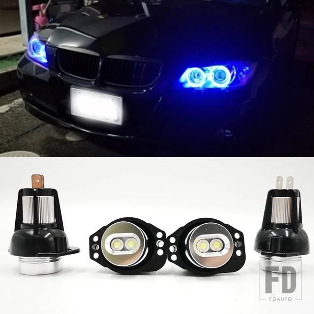 【並行輸入品】BMW E60 E61 E63 E64 E70 X5 E71 X6 E82 E87 E89 Z4 E90 E91 M3 CANバス LED エンジェルアイズ マーカーライト電球 ...