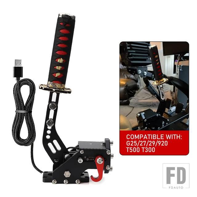 CNSPEED USB 刀ハンドブレーキ 15 CMサムライソード周辺 SIM レーシングゲーム PC G25/27/29 T300 T500 黒クランプなし : 自動車部品・パーツ FD ...