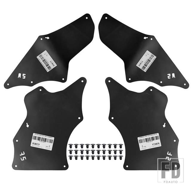 4 個トヨタタコマ 2005-2015 2.7L 気筒フロントスプラッシュシールドフェンダーライナーエプロンシールプロテクター 53883 ...