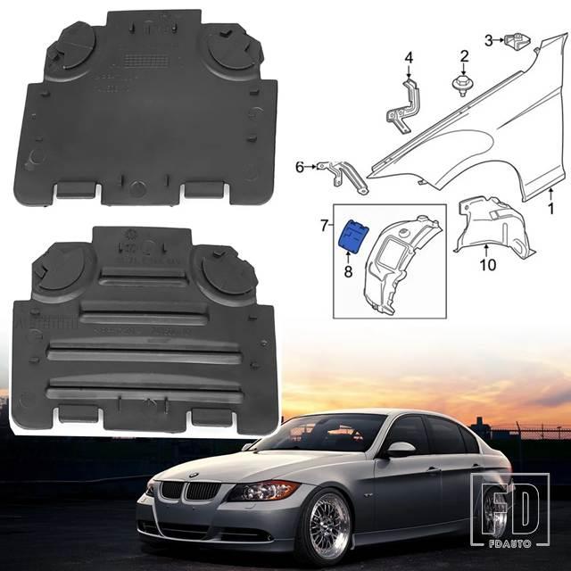 BMW E82 E88 E90 E91 前輪アーチフェンダーライナーアクセスパネル蓋カバーヘッドライト電球交換 51717143850 51717143849 : 自動車部品・パーツ FD ...