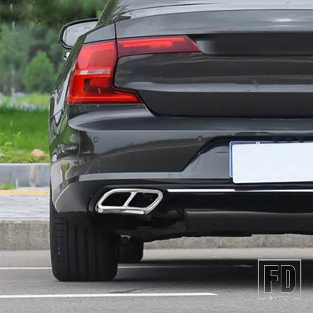 ボルボ CHEYA ステンレステールマフラーマフラー出力カバートリム XC60 S60 XC90 S90 V90 外装アクセサリー : 自動車 ...