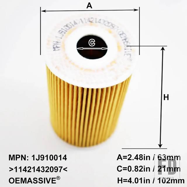 【並行輸入品】車用エンジンオイルフィルター 11421432097 11421716121 11421716192 BMW 3シリーズ E30 ...