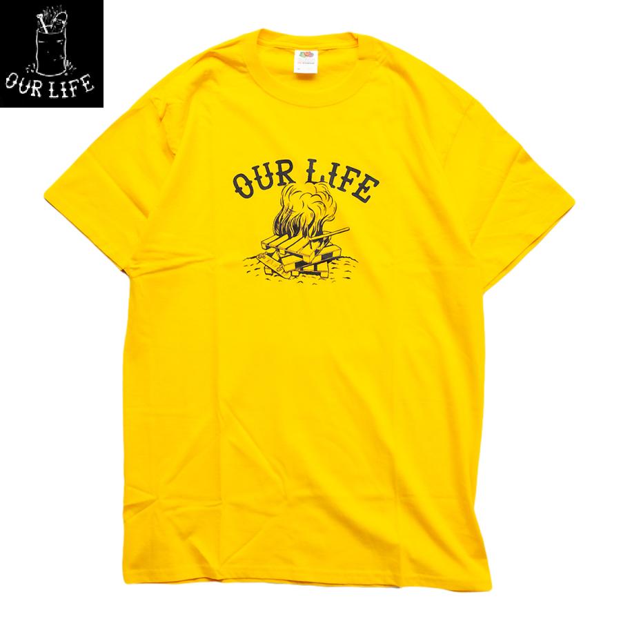 OURLIFE PALLET LIFE S/S TEE gold Art by Brian Seber アワーライフ Tシャツ ...