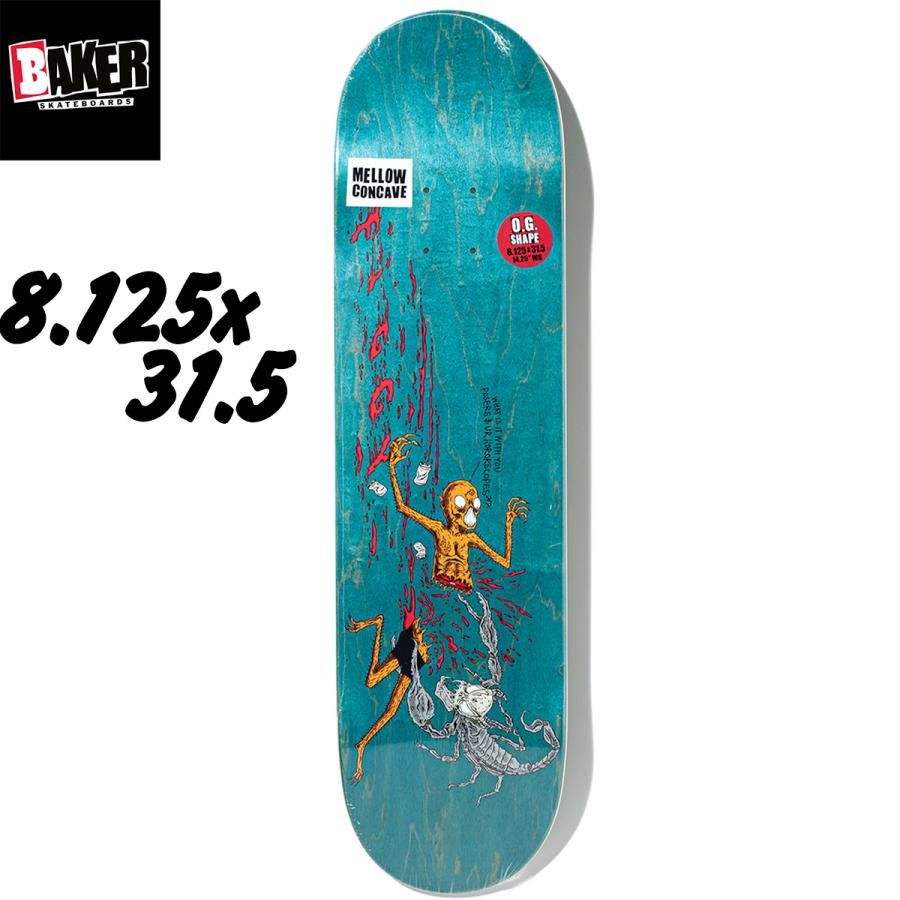 BAKER SKATEBOARDS FIGGY WIZARDRY DECK 8.125 Art by Neckface ベイカー スケボー ...