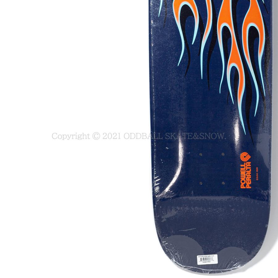 POWELL PERALTA HOT ROD FLAMES ORANGE/BLUE 9.33 パウエルペラルタ スケボー デッキ カスタム ...