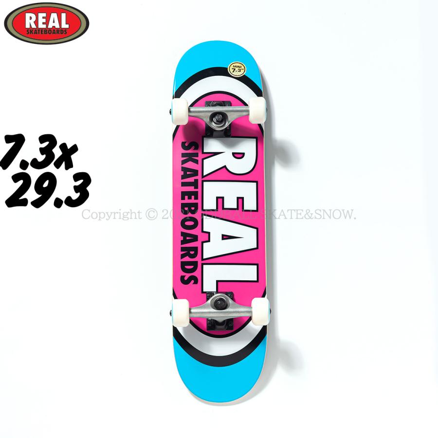 キッズ スケボーコンプリート 7.3 完成品 REAL CLASSIC OVAL II COMPLETE 7.3 MINI COMP ...