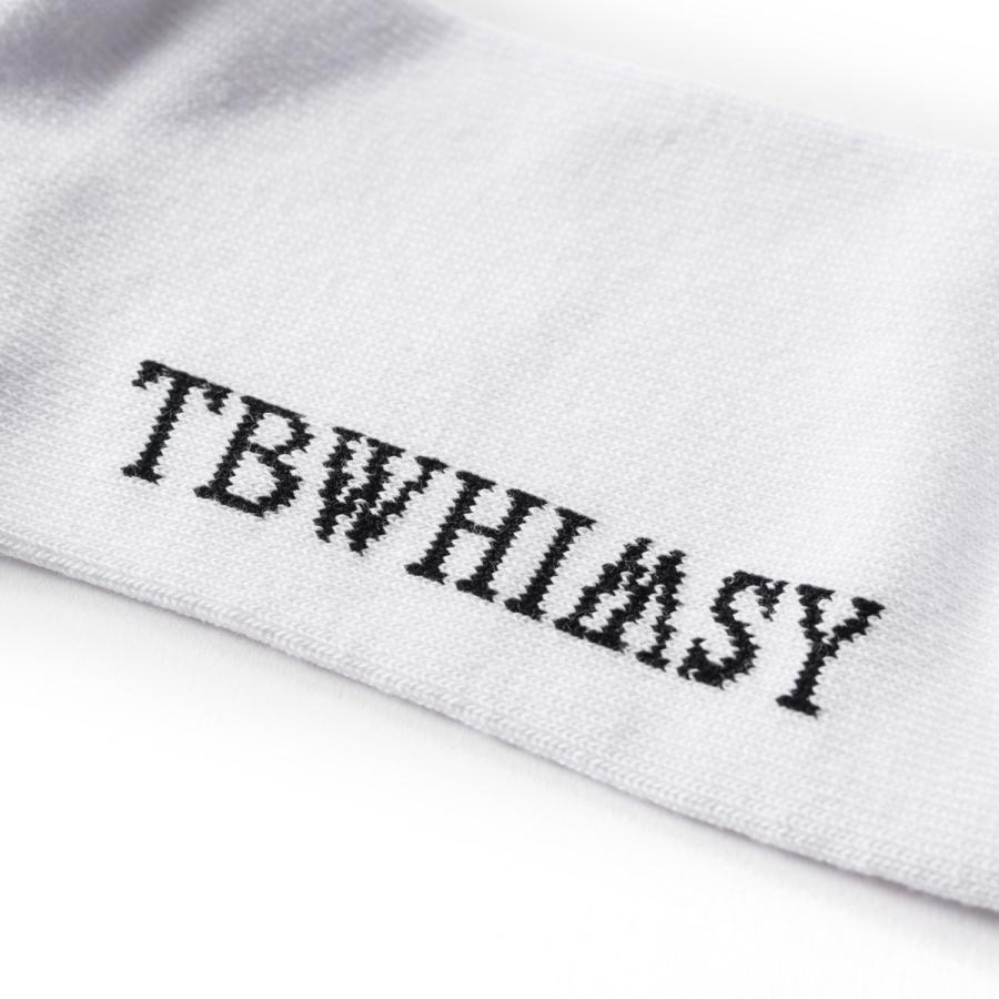 タイトブース TBPR TIGHTBOOTH LABEL LOGO SOCKS White TIGHTBOOTH x WHIMSY SOCKS ウィムジー 靴下 ソックス : 6772 ...