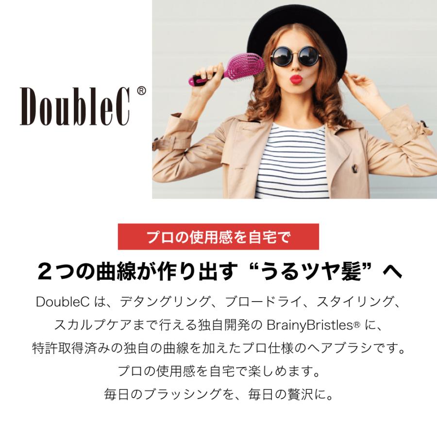 NuWay4Hair（ニューウェイフォーヘア） 正規品 NuWay DoubleC ヘアブラシ ヘアサロン プロ仕様 ボリュームアップ ブロー 頭皮 マッサージ : E!Choice ...