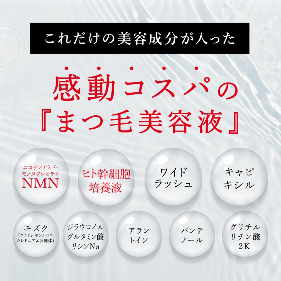 2個セット まつ毛美容液 LIMK アイラッシュセラム 6ml NMN ヒト幹細胞 培養液 配合 マツエク まつげパーマ 対応 日本製 : E ...
