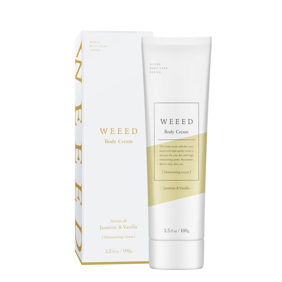 WEEED ボディクリーム 100g ジャスミン＆バニラの香り 保湿 クリーム 全身 ベタつかない しっとり : E!Choice Yahoo!店 - 通販 - Yahoo!ショッピング