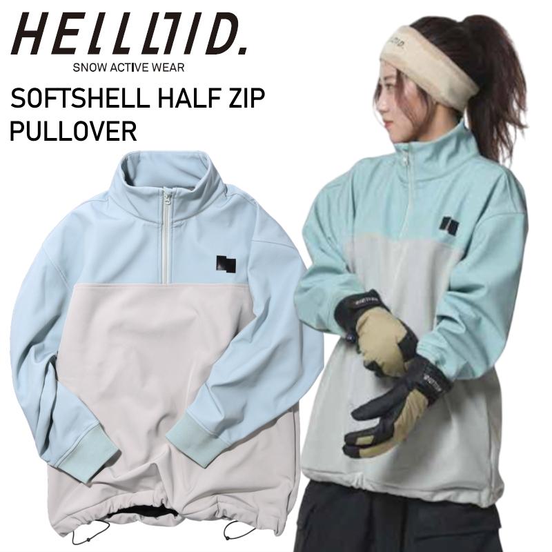 HELLOID SOFTSHELL HALF ZIP PULLOVER SAGE ヘルロイド スノボウェア アノラックジャケット JKT 24 ...