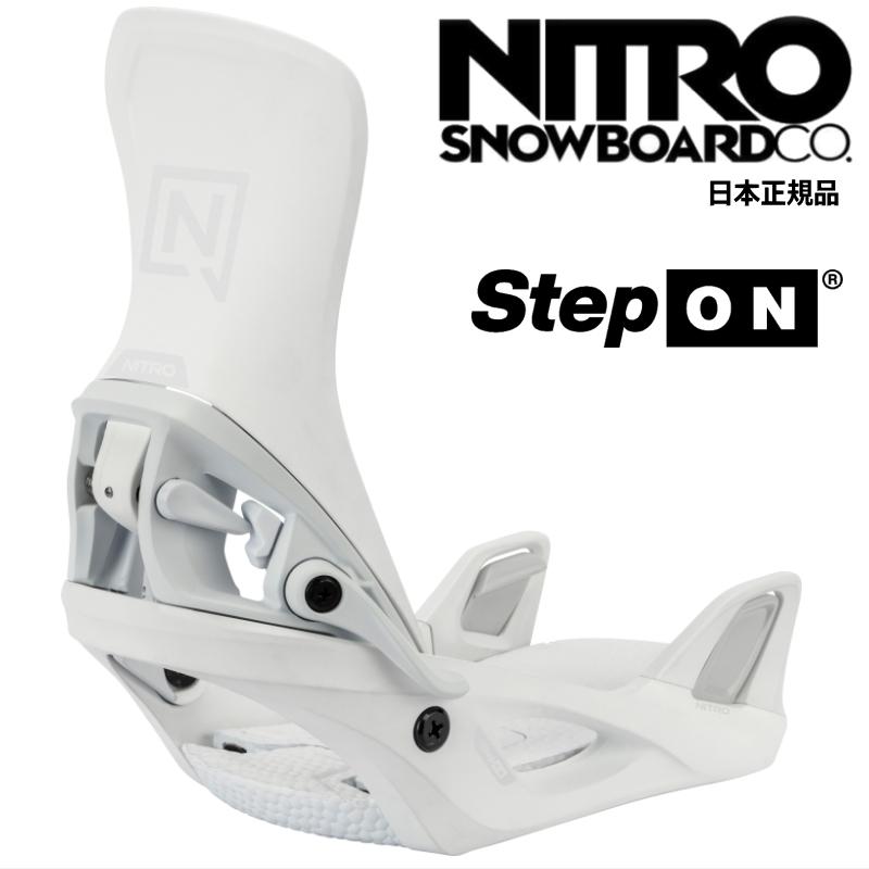 NITRO(スポーツ) 【早期予約商品】 25-26 NITRO Step ON カラー:WHITE ナイトロ ステップオン レディース スノーボード ビンディング バインディング日本正規品 ...