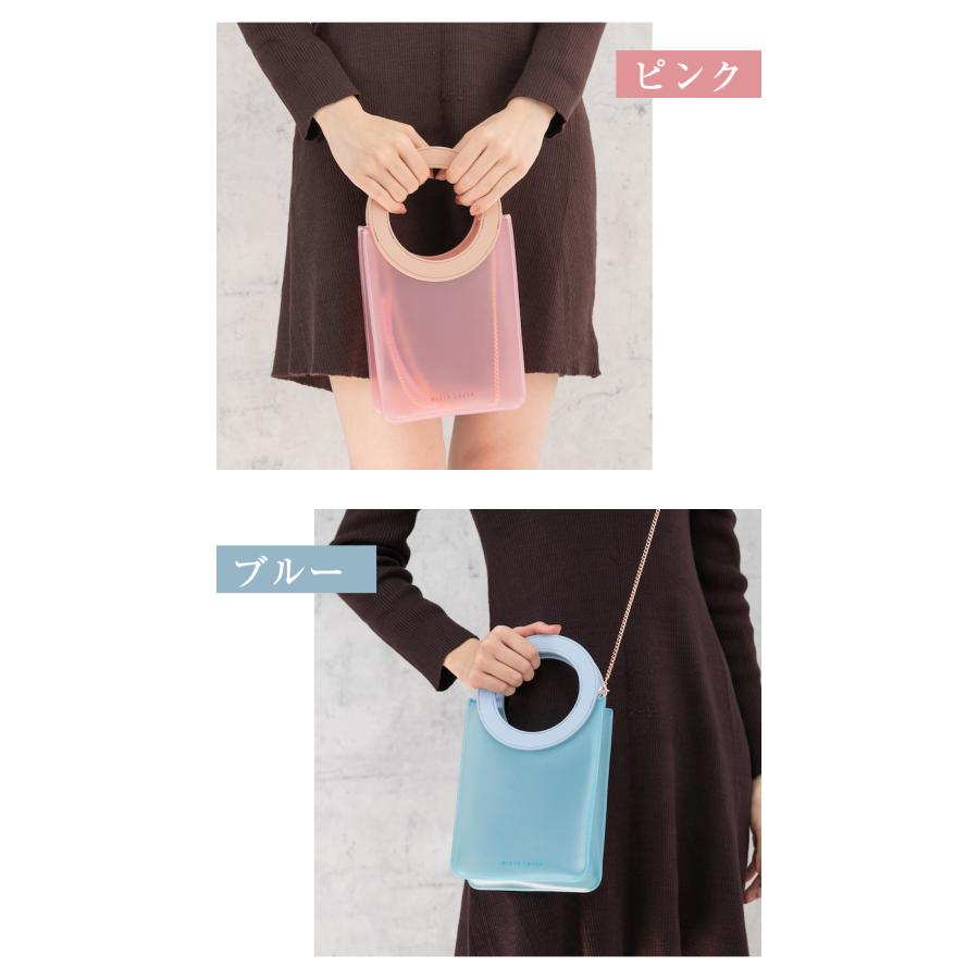 MISTY LAYER ミスティーレイヤー ボディバック 防水 手作り ハンドメイド 2WAY アップサイクル 半透明 日本製 職人 軽量 小さめ クリア 撥水 肩掛け PVC 透け感 ...