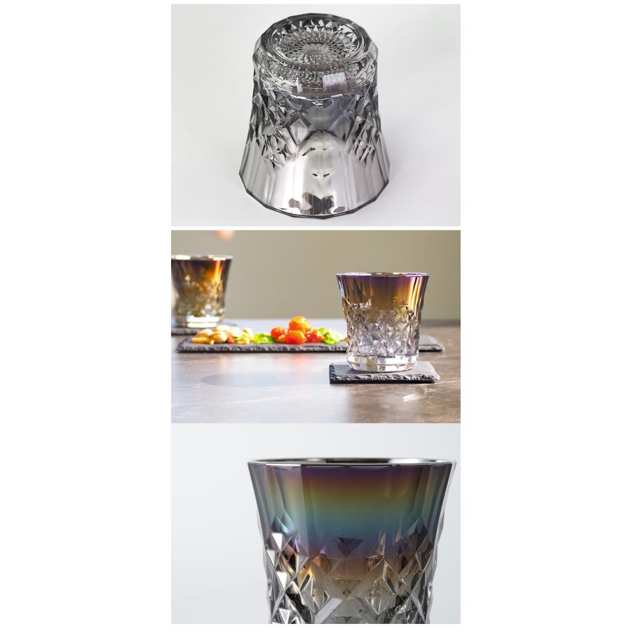 PROGRESS ロックグラス 265ml Rex ギフト チタン Infinite Shine Silver プレゼント 硝子 日本製 グラス プログレス レックス 名入れ 母の日 父の日 ...