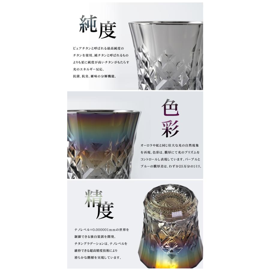 PROGRESS ロックグラス 265ml Rex ギフト チタン Infinite Shine Silver プレゼント 硝子 日本製 グラス プログレス レックス 名入れ 母の日 父の日 ...