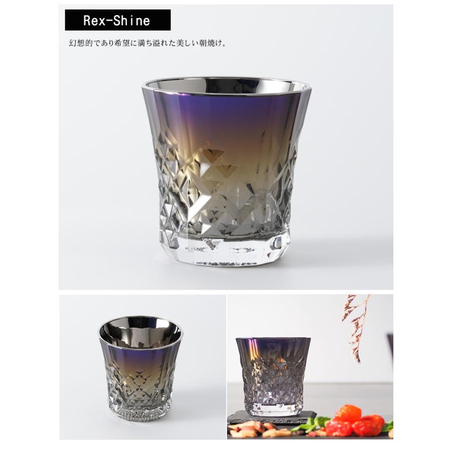PROGRESS ロックグラス 265ml Rex ギフト チタン Infinite Shine Silver プレゼント 硝子 日本製 グラス プログレス レックス 名入れ 母の日 父の日 ...