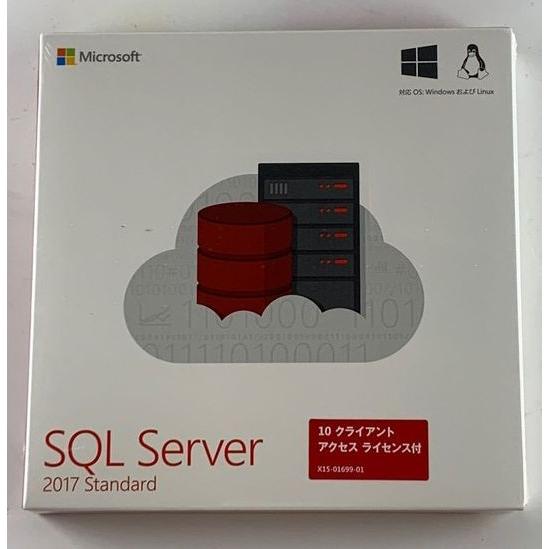 Microsoft SQL Server Standard Edition 2017 Japanese 1 License DVD 10 ...