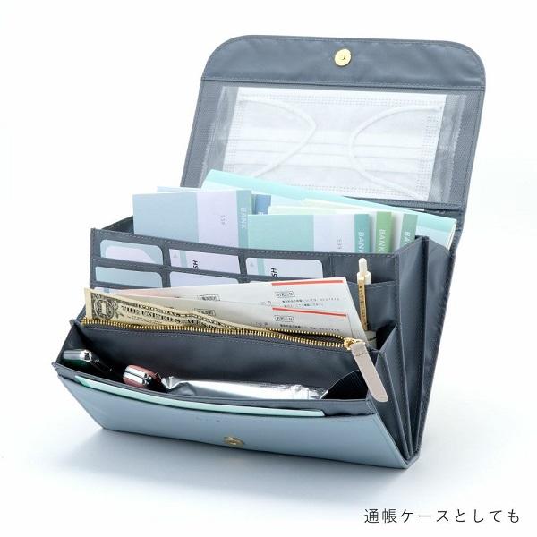 メール便送料無料 nown 2in1母子手帳ケース 大容量ジャバラタイプポーチ＆セパレートケース NMP-01/02/03 おしゃれ シンプル ...