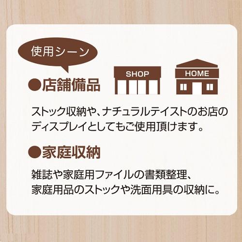 ウッズスタイル 木目柄ボックスファイル （ナチュラルブラウン） A4タテ 見出しラベル付き WDS-8650-54 収納 整理 ボックス型 オシャレ シンプル セキセイ :10010043 ...