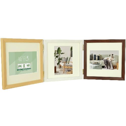 ウッディトリオ 15角/L判 NWB WT-15L-NWB 万丈 : 30010172 : アルバムとママ雑貨の店オフィス31 - 通販 - Yahoo!ショッピング