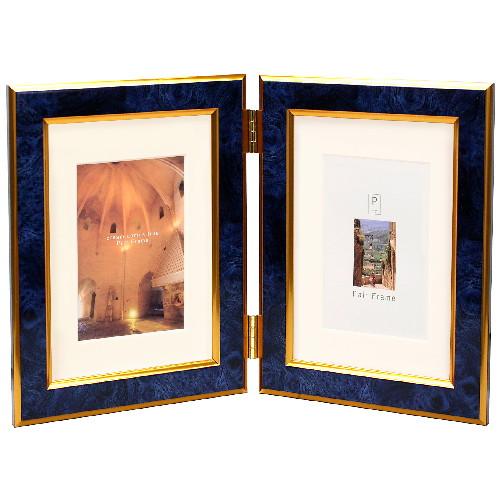 ペアフレーム2LWクラシック タテ ブルー PF-2LWT-CB 万丈 : 30010311 : アルバムとママ雑貨の店オフィス31 - 通販 - Yahoo!ショッピング