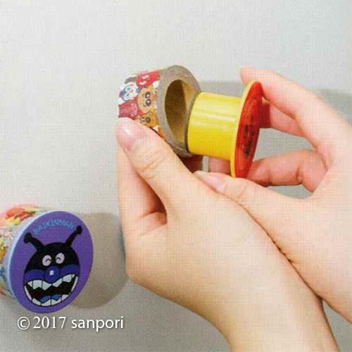 マスキングテープ ホルダー付 ／ アンパンマン スマイルプラス 3940010 サンスター文具 大人向け／文具／文房具／ステーショナリー ...