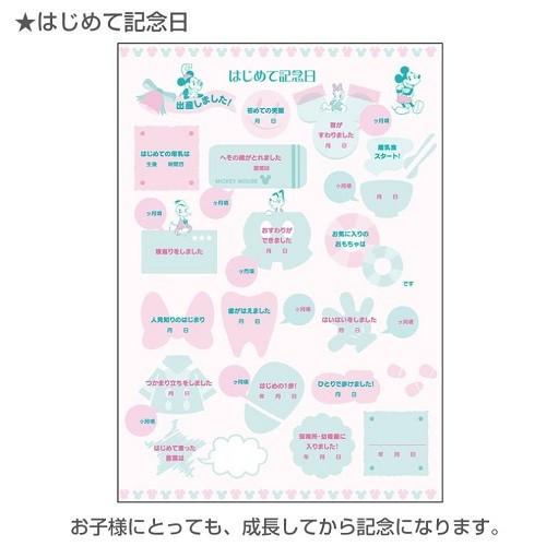 メール便対応 ディズニー ミッキー&ミニー 育児ダイアリー（B5サイズ）S2070561 サンスター 手帳 育児記録 ベビーダイアリー 育児 ...