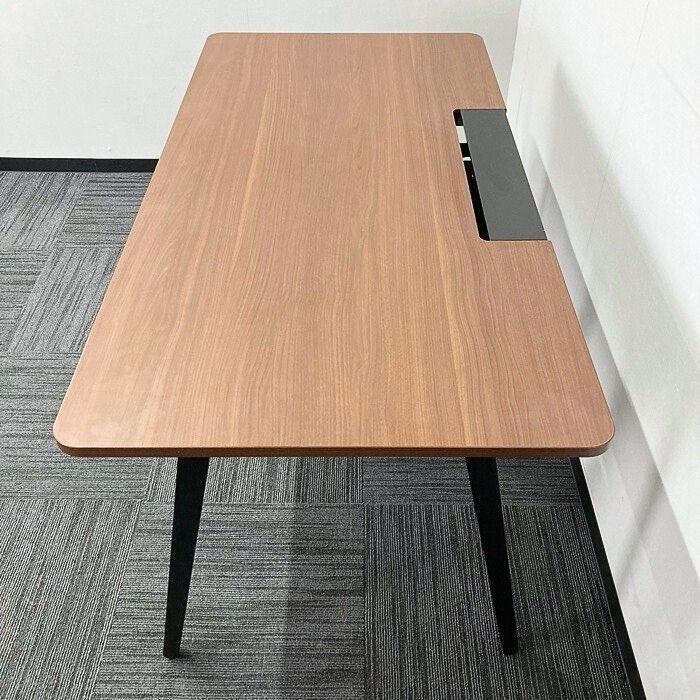 内田洋行 レムナテーブルシステム 平デスク WS片面N1407 W1400×D700×H720 天板：ダークファインウッド/脚：エルブラック ...