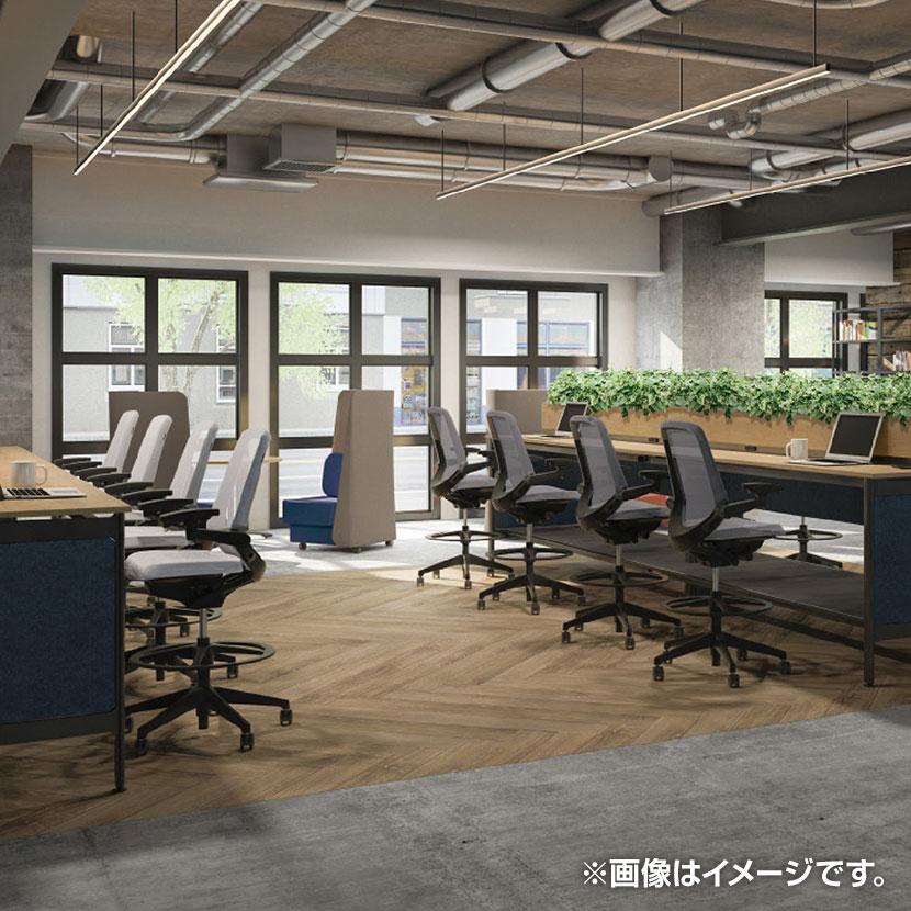 イトーキ（ITOKI） オフィスチェア 事務椅子 ノートチェア プレーンメッシュ エクストラハイバック 樹脂脚 アジャスタブル肘 ランバー ...